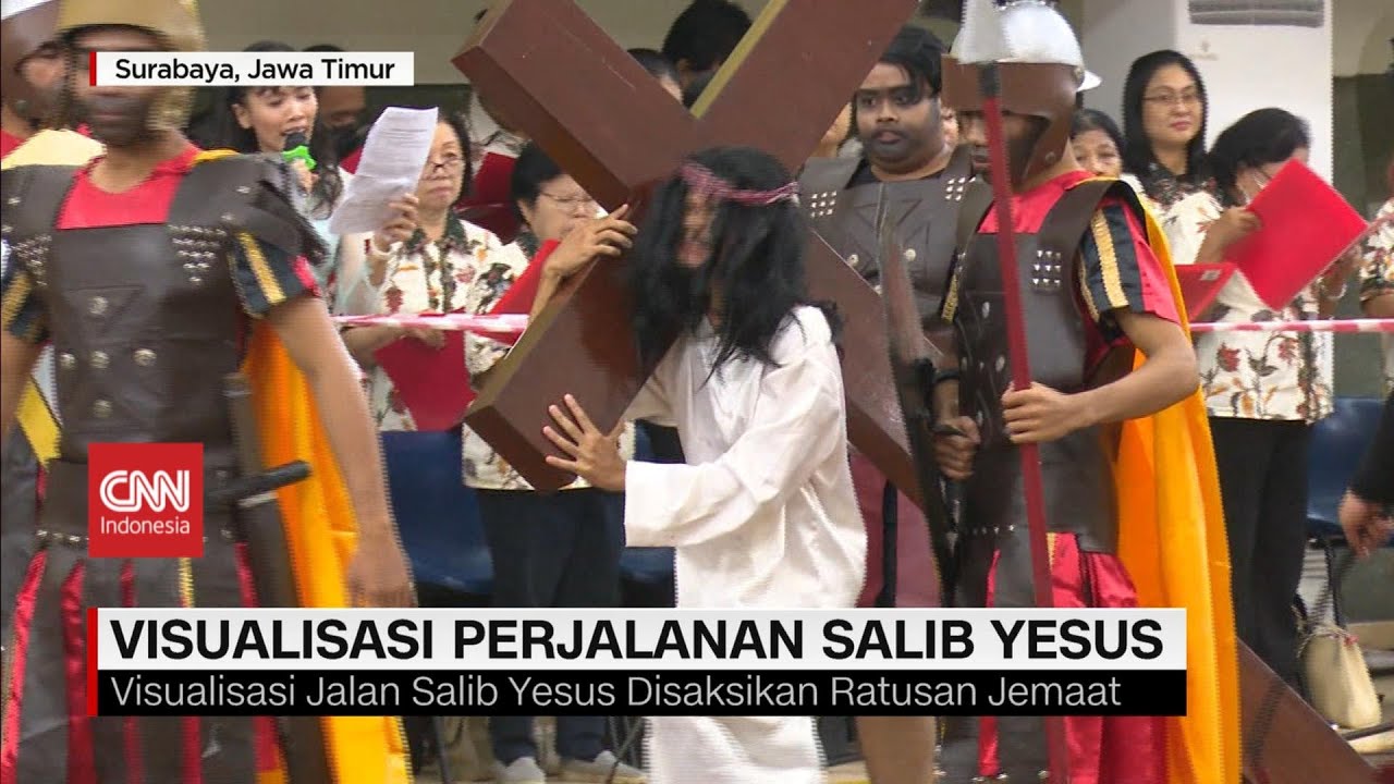 Visualisasi Perjalanan Salib Yesus - YouTube
