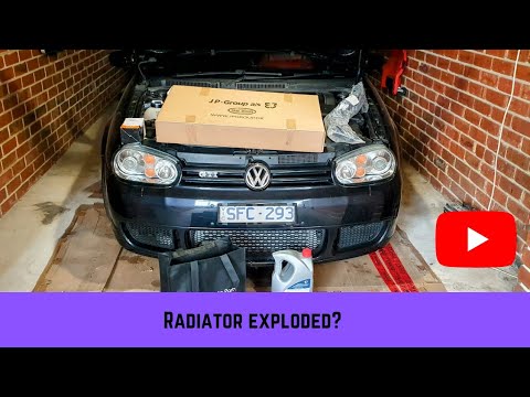 MK4 Golf GTI / Jetta radiator replacement + bottom radiator hose ...