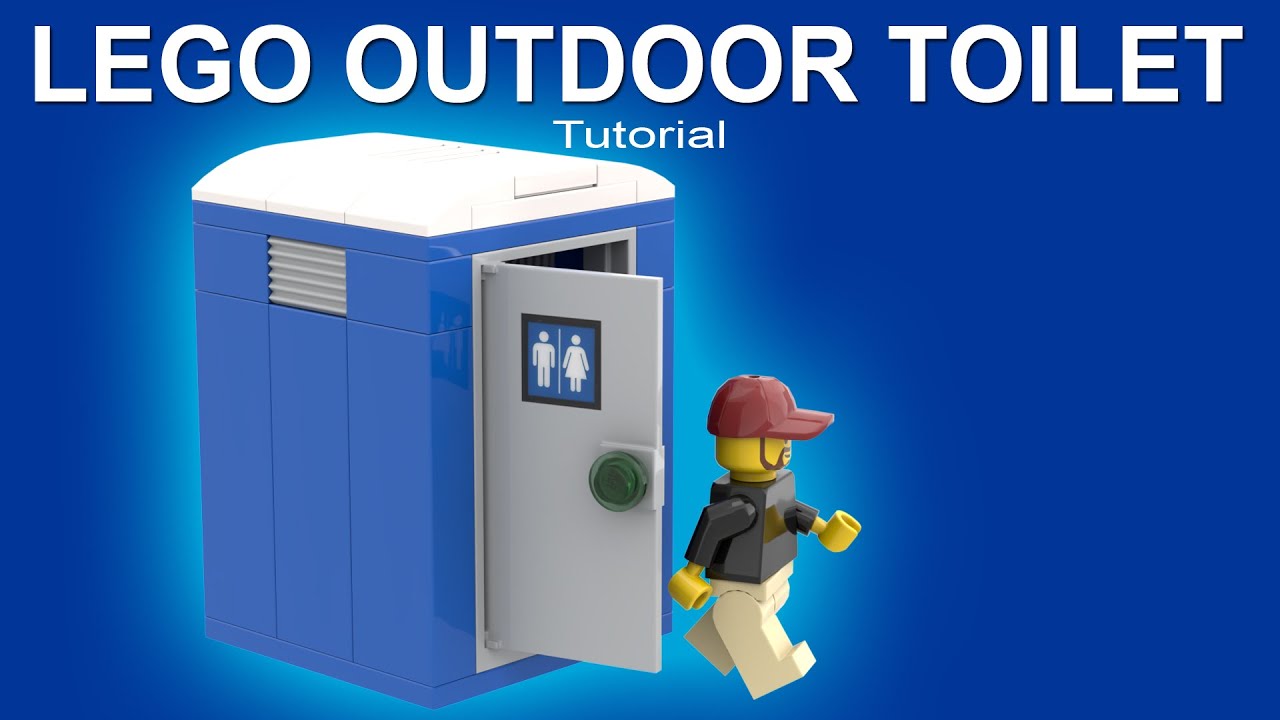 How To Build A LEGO Outdoor Toilet Using LEGO Bricks & Pieces | Custom ...