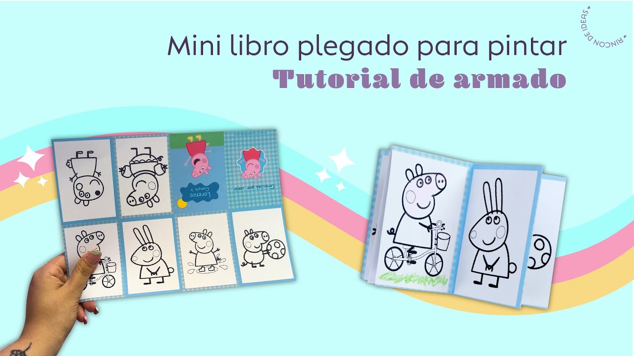 Plantilla Imprimible De Mini Libro 8 Kit Imprimir Mini Libro Pintar