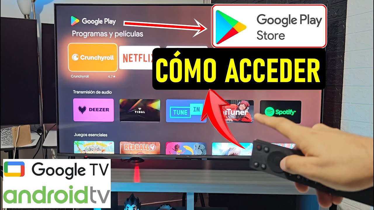 CÓMO ENTRAR A LA PLAY STORE DE GOOGLE EN TU SMART TV CON ANDROID ...