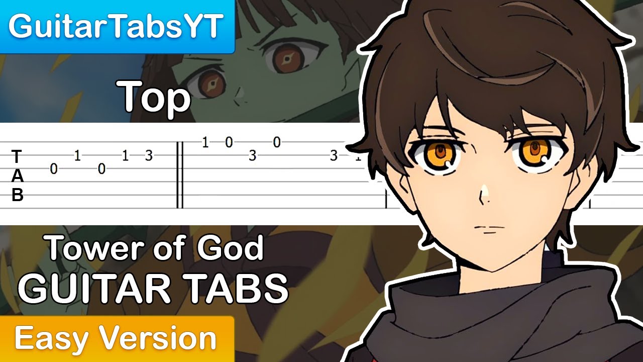 Tower of God (Kami no Tou) - Top (Opening) Guitar Tutorial | Guitar ...