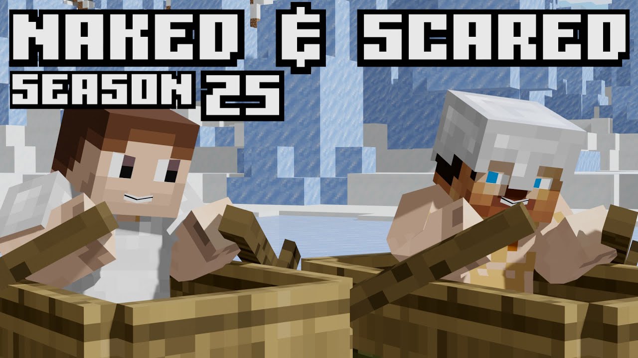 S25e02 Naked And Scared Minecraft Challenge In Ultra Hardcore Youtube