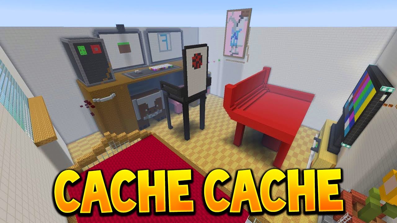 PRÉSENTATION D'UNE MAP CACHE CACHE CHAMBRE GÉANTE SUR MINECRAFT ! COURT MÉTRAGE FILM MINECRAFT ...