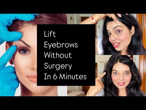 Eyebrow Lifting Exercise in 6 minutes at home | Beauty’s crown - YouTube