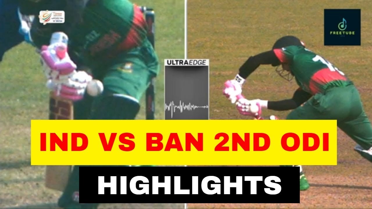 india vs bangladesh 2nd ODI highlights | all wickets | bangladesh vs ...