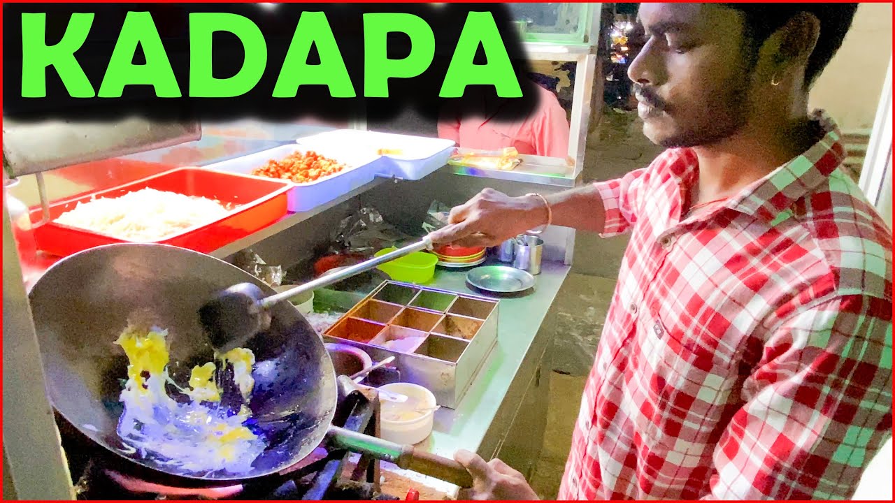 TASTY Fried Rice of KADAPA (Street Food) || Famous City Fast Food of ...
