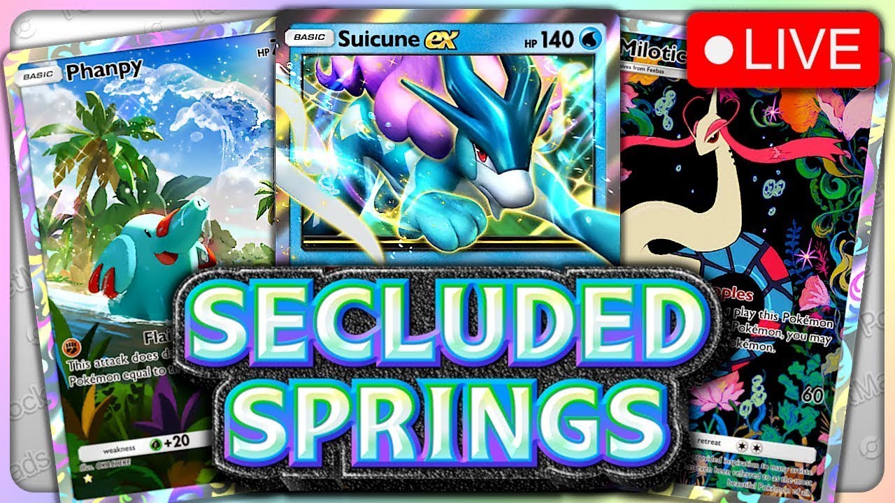 Opening 100+ *NEW* Secluded Springs Packs- Pokémon TCG Pocket - YouTube
