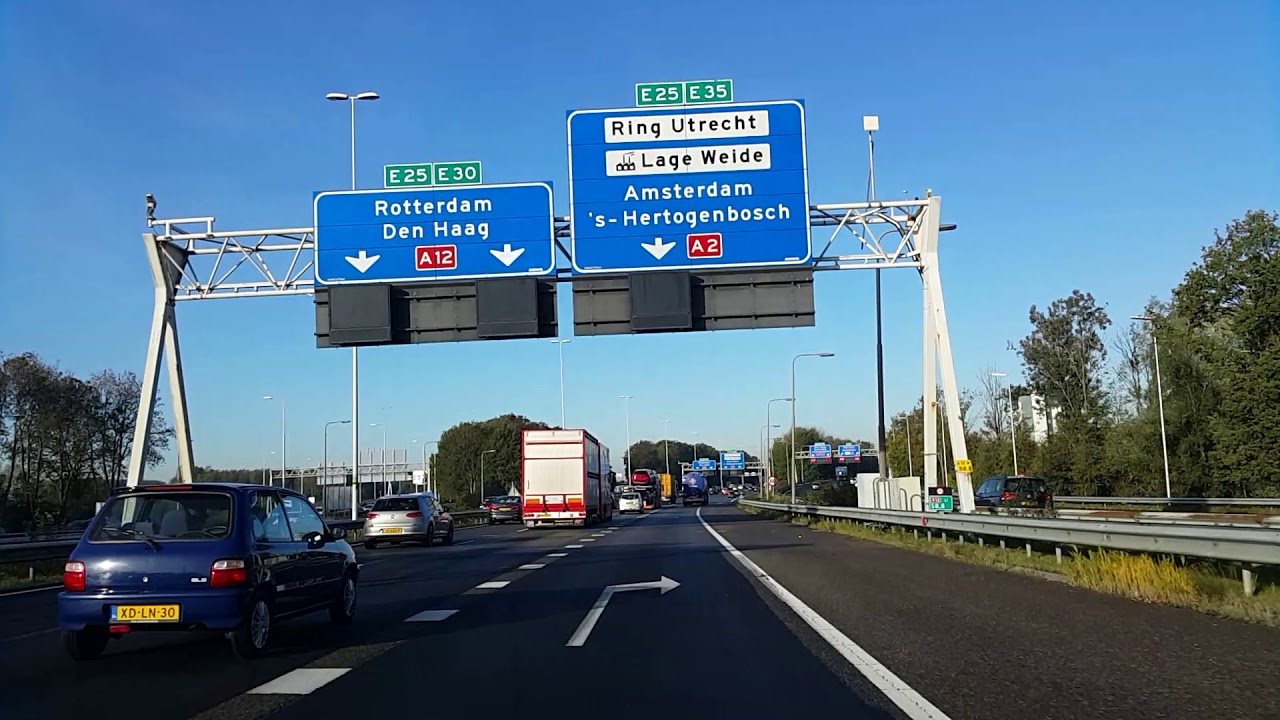 Dashcam Beelden Utrecht: A12 Knooppunt Lunetten ----》Knooppunt ...