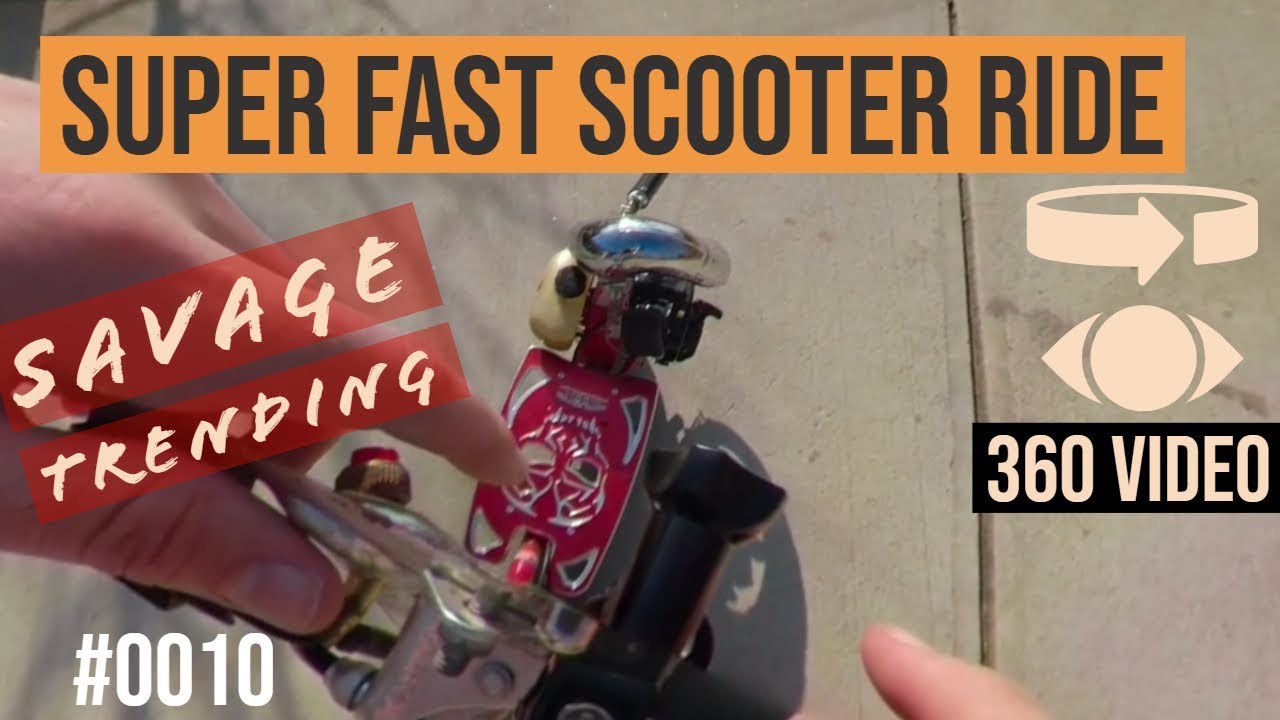 Super Fast Scooter Ride 360 Look around - YouTube