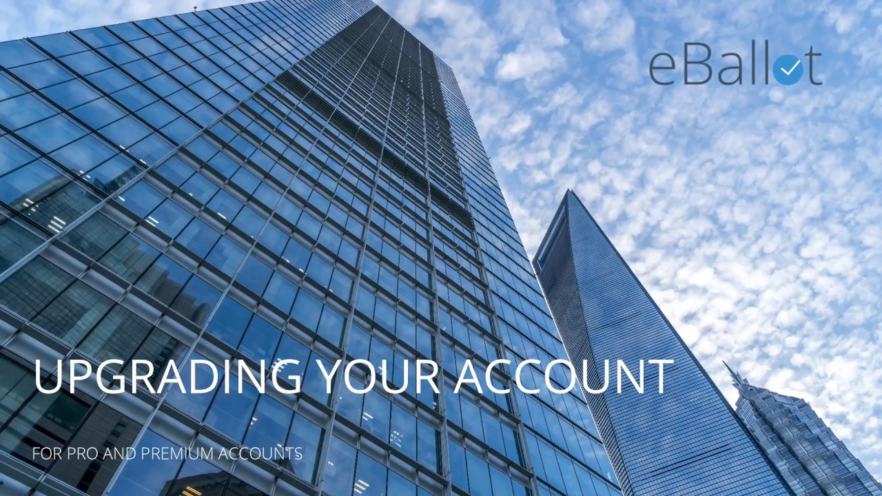 Upgrading Your Account | eBallot - YouTube