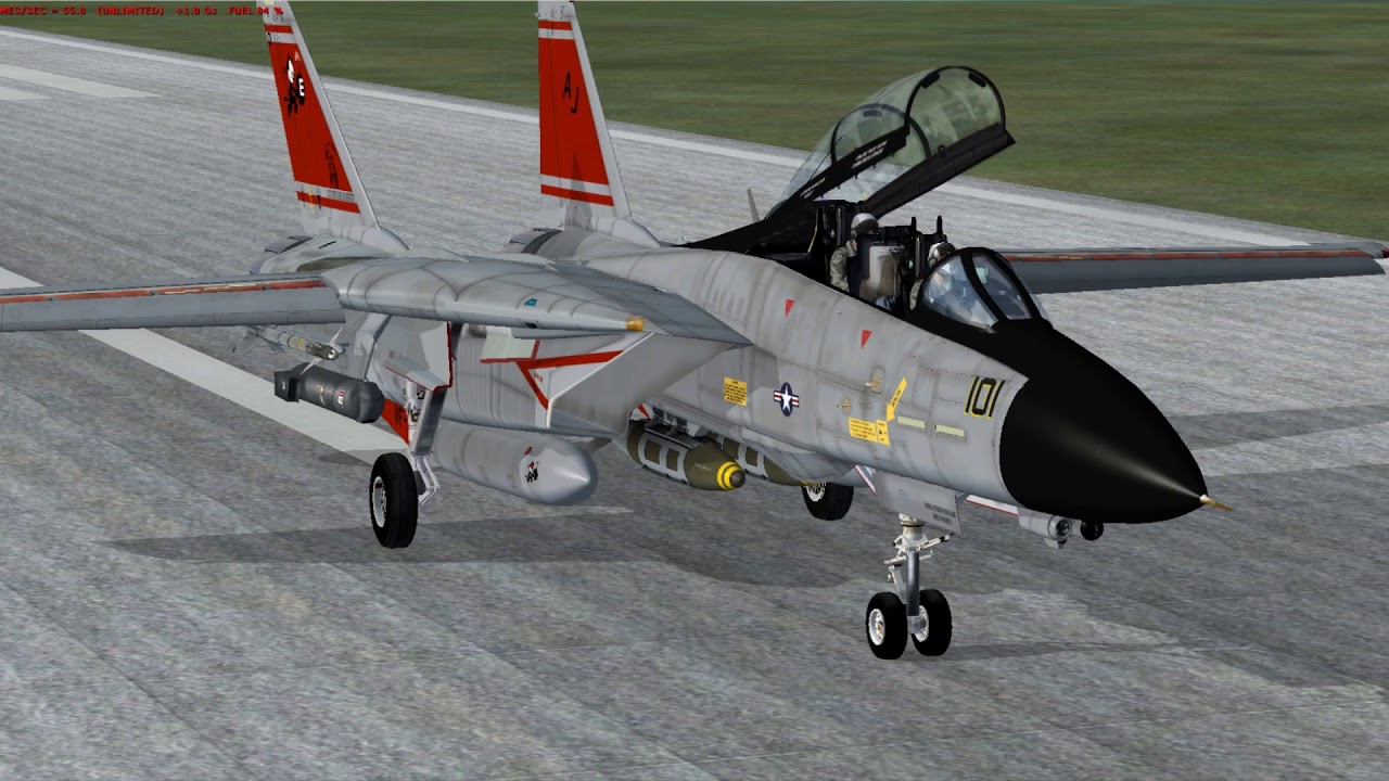 Flight Simulator X - Iris F-14 Tomcat - YouTube
