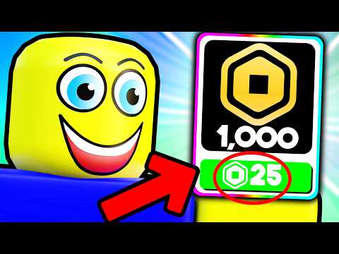 I Paid 25 robux for FREE 1,000 ROBUX! 😍