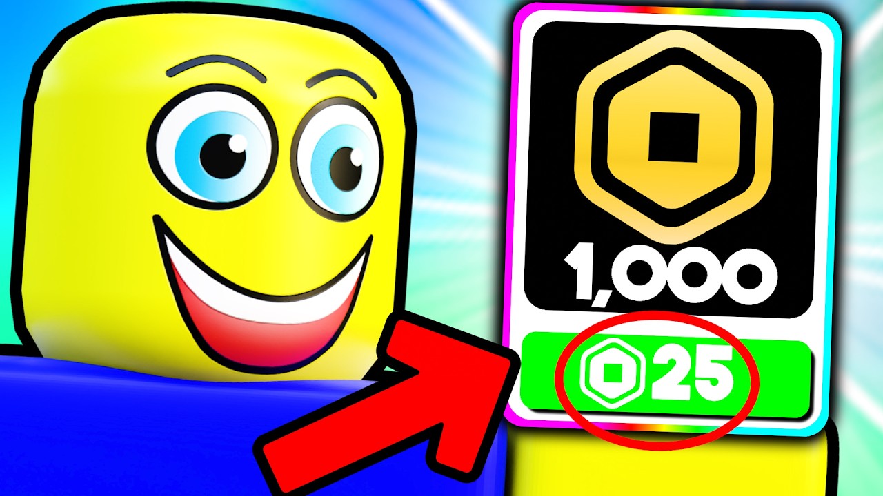 I Paid 25 robux for FREE 1,000 ROBUX! 😍 - YouTube