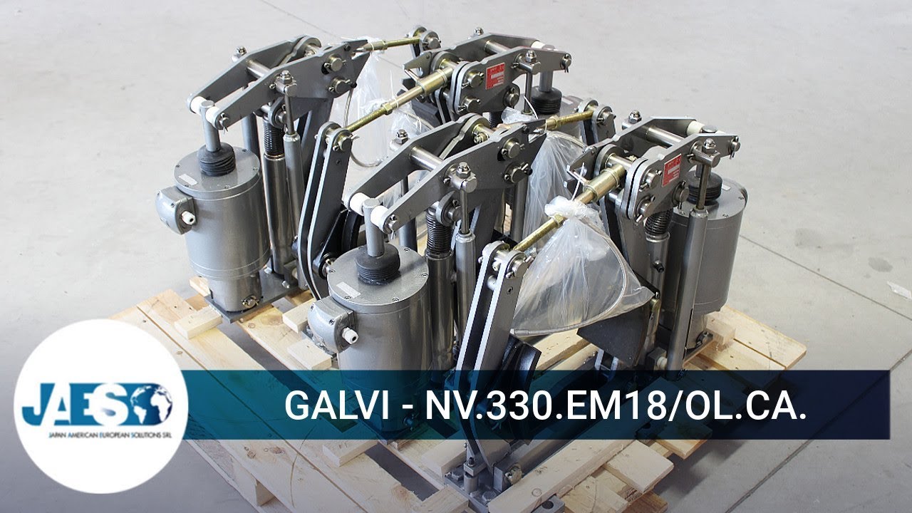 GALVI NV.330.EM18/OL.CA. - Electromagneti shoe brake - YouTube