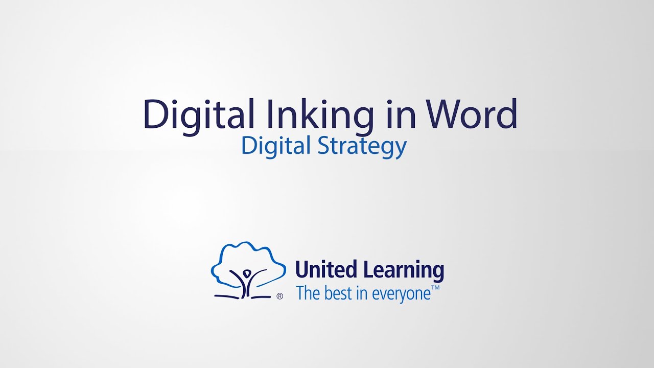 Digital Inking in Word - YouTube