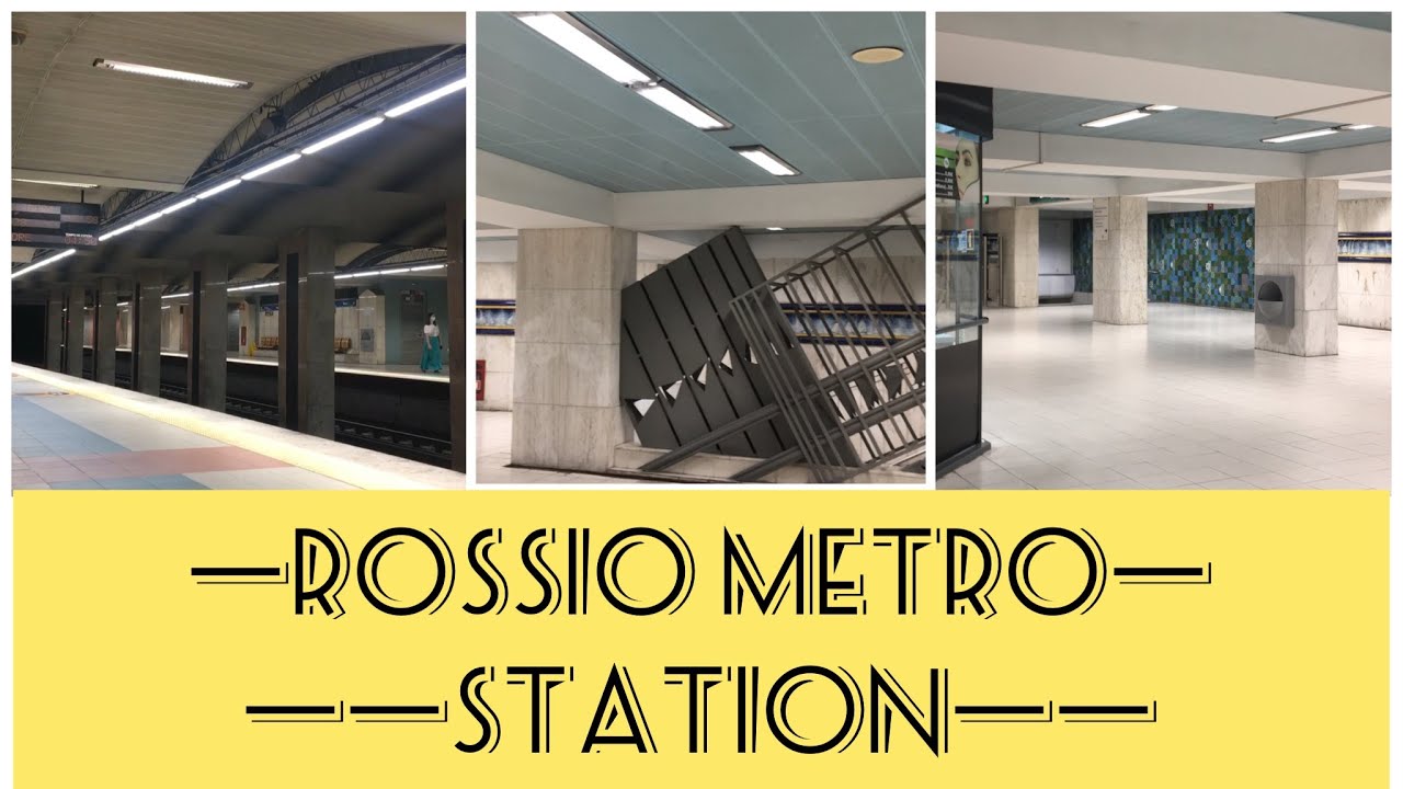 Lisbon, Portugal, Rossio metro station video - YouTube