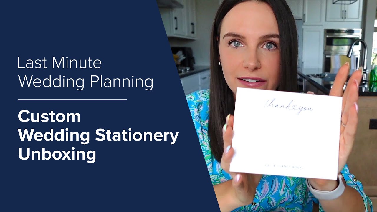 Last Minute Wedding Planning: Wedding Stationery Unboxing with Clancy ...