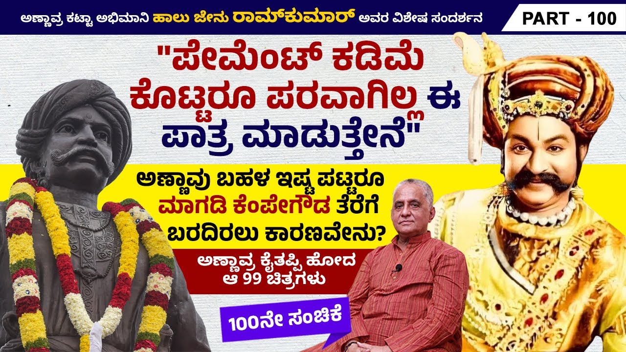 ಅಣ್ಣಾವ್ರು ಬಹಳ ಇಷ್ಟ ಪಟ್ಟಿದ್ದ ಮಾಗಡಿ ಕೆಂಪೇಗೌಡ ತೆರೆಗೆ ಬರಲಿಲ್ಲ ಏಕೆ ಗೊತ್ತೇ ...