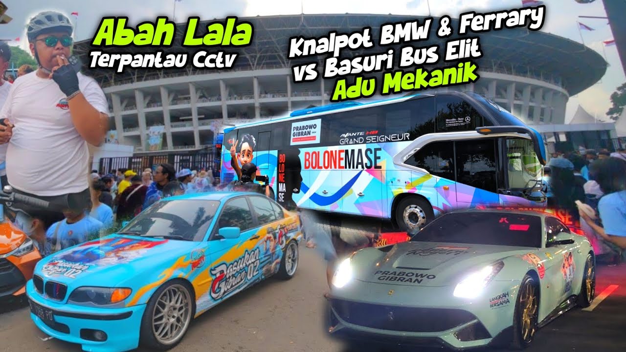 Hanya Ada di Pendukung Prabowo Gibran,mobil Mahal di cat & Sticker ...