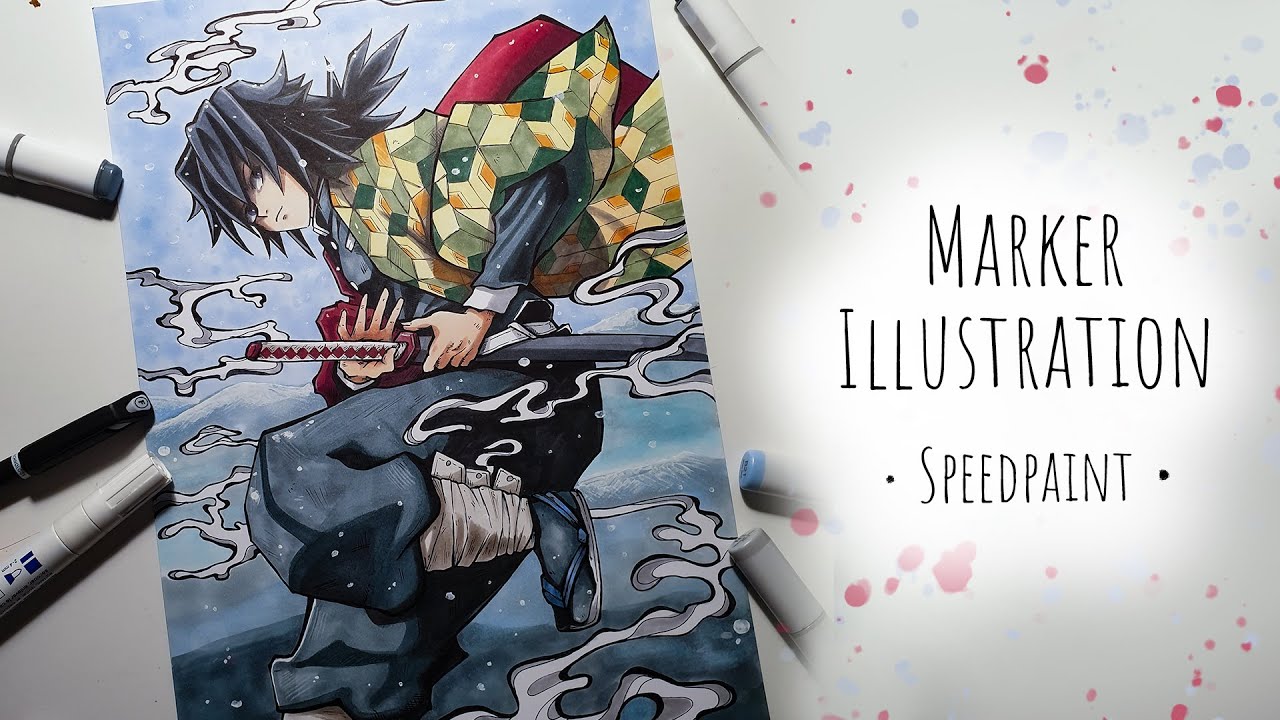 Drawing Gyuu from DEMON SLAYER | Speedpaint - YouTube