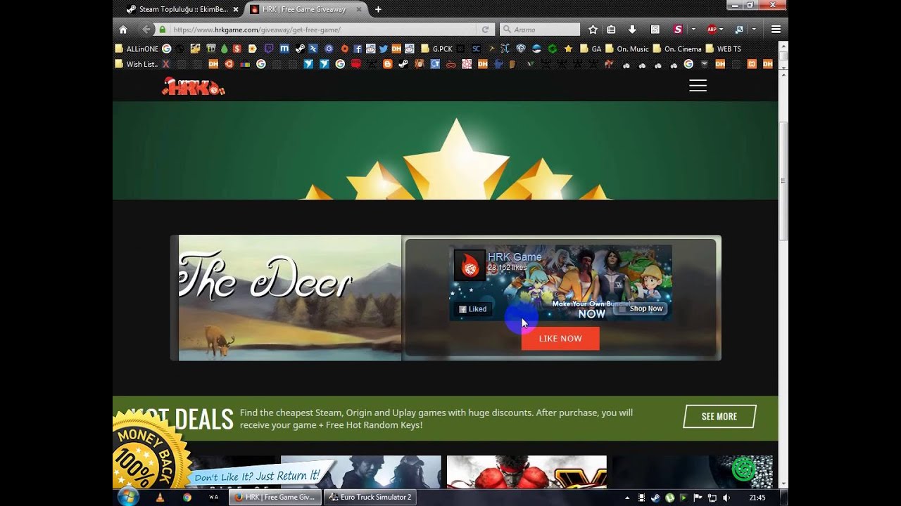 HRK Game key almak - How to take game key from HRK Game - YouTube