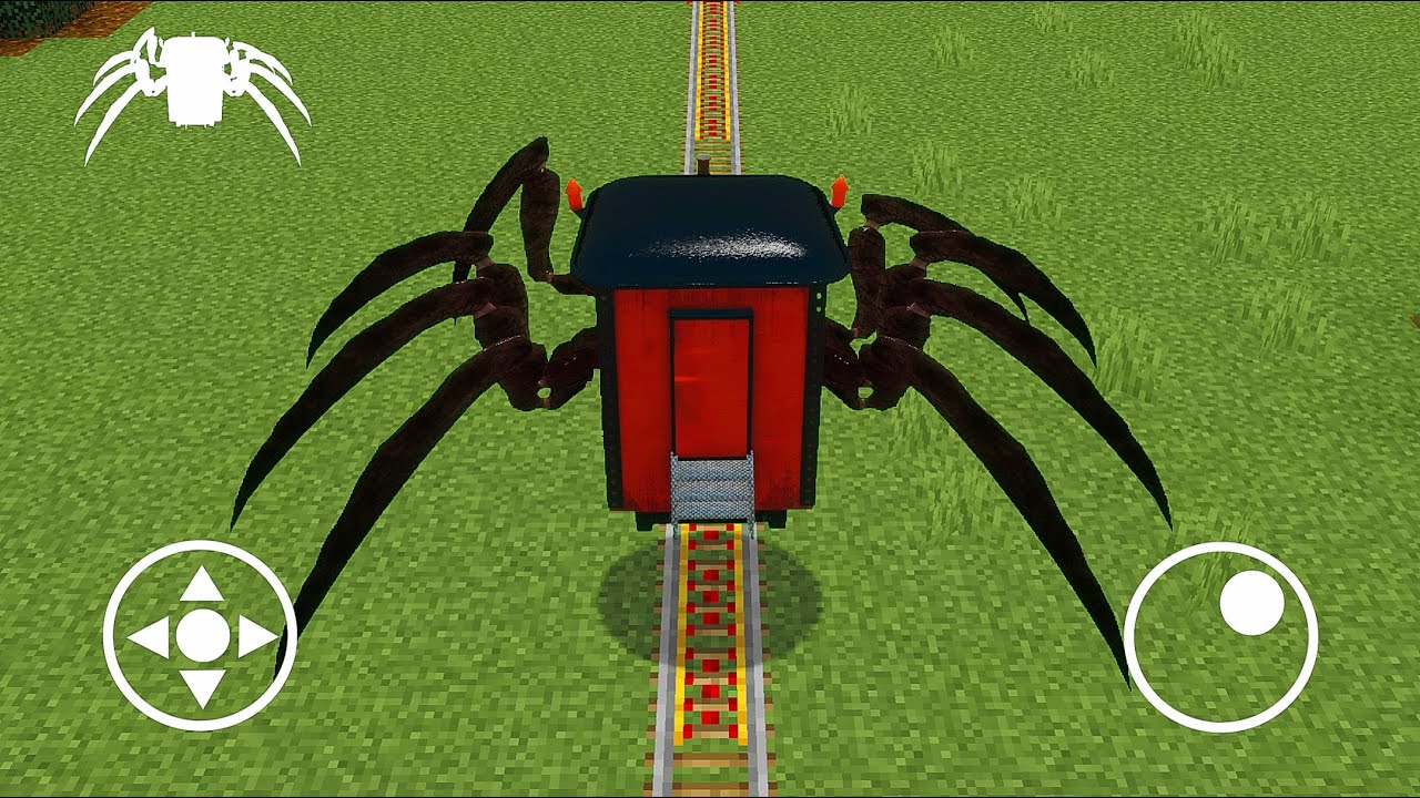 Playing as Realistic Choo Choo Charles | Morph Addon in Minecraft PE ...