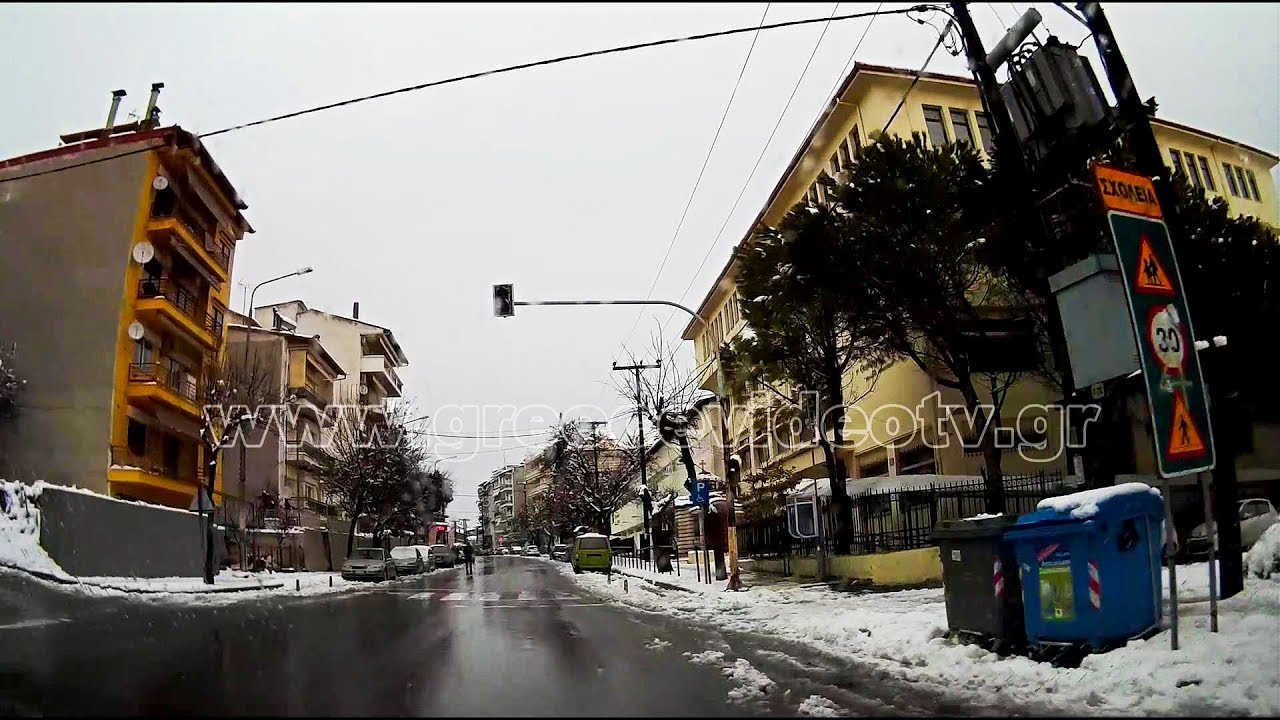 Έδεσσα Πέλλας Κεντρική Μακεδονία (χιόνι) Edessa Pella Central Macedonia ...