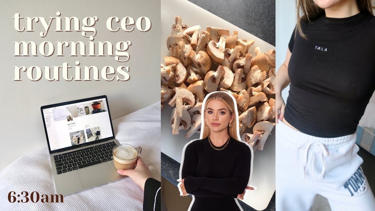 trying ceo morning routines ep.1 / grace beverley / productivity ...