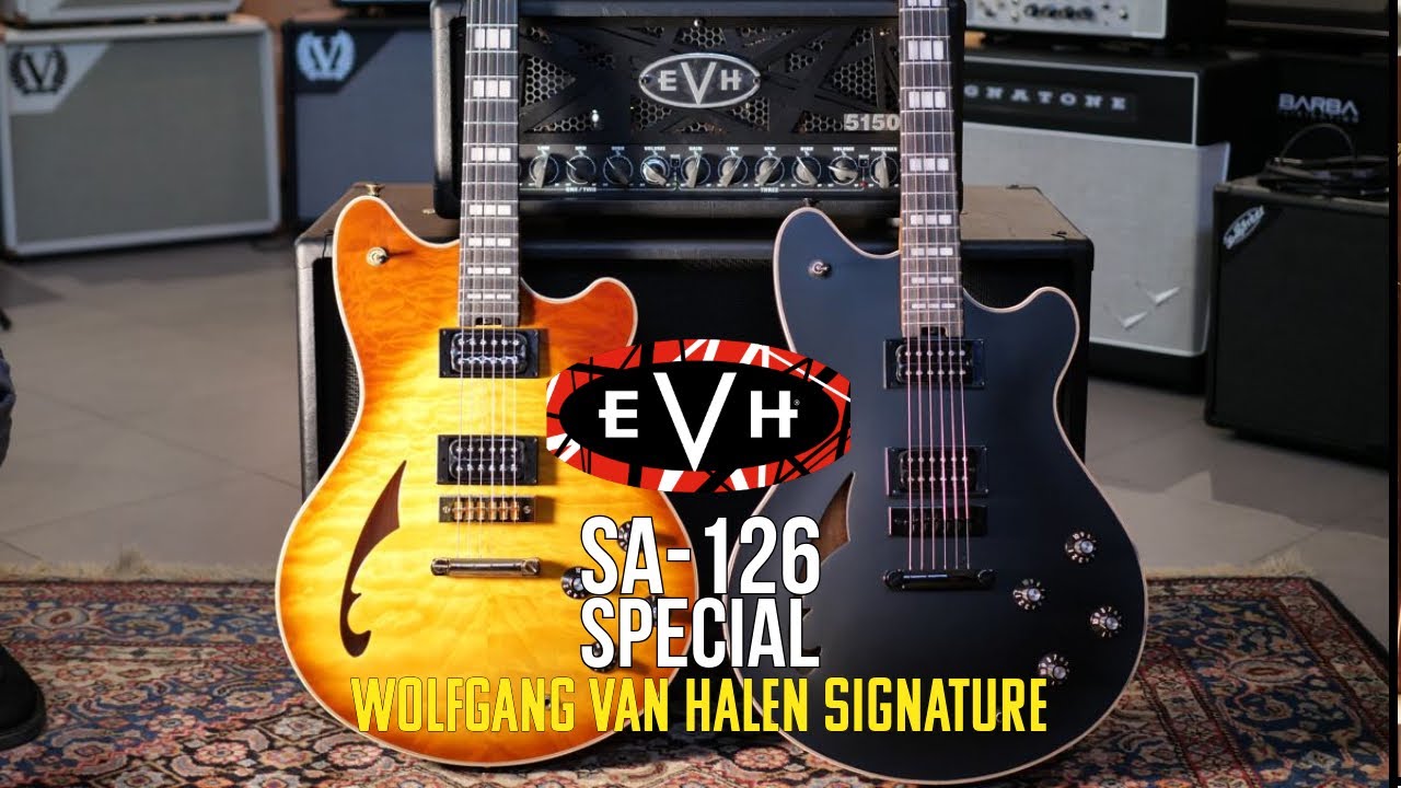 The All New EVH SA-126 WOLFGANG VAN HALEN Signature Semi Hollow - (SUB ...