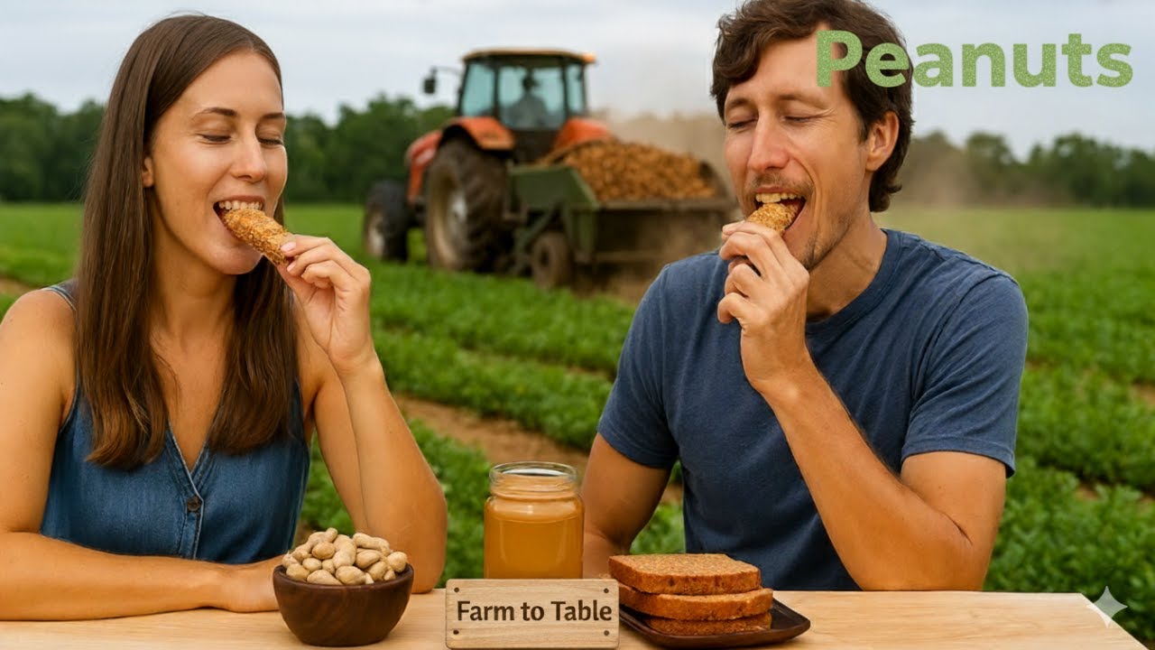 How Peanuts Grow, Harvest, and Become Peanut Butter | Full Process ...