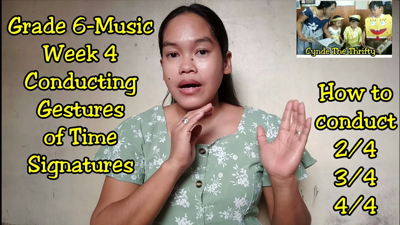Grade 6 Music Quarter 1 Module 4- Conducting Gestures of Time ...