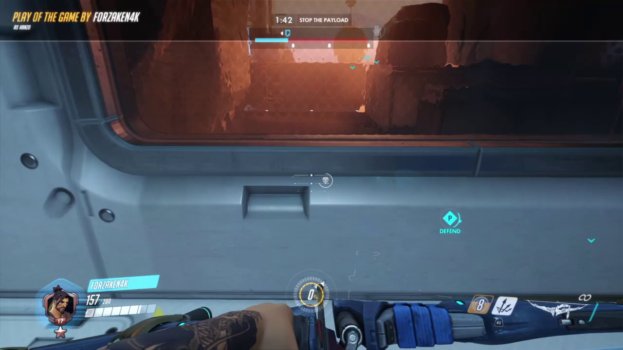 Overwatch: Hanzo Ult 4 Kills - YouTube