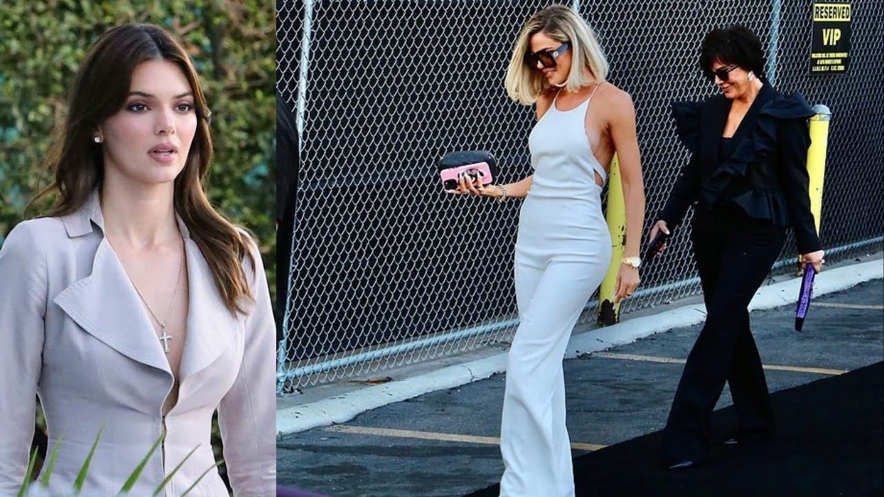 Khloe Kardashian Showcases Sideboob In Jumpsuit While Kendall Jenner