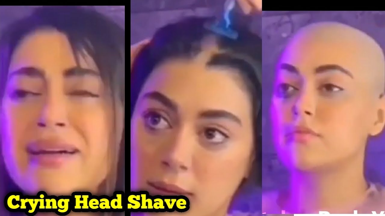 Crying Girl Head Shave Cry Head Shave 2023 || New Head Shaved 2023 ...