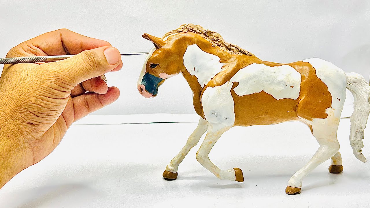 Clay Sculpting: easy clay horse ,how to make clay animal easy, new way ...