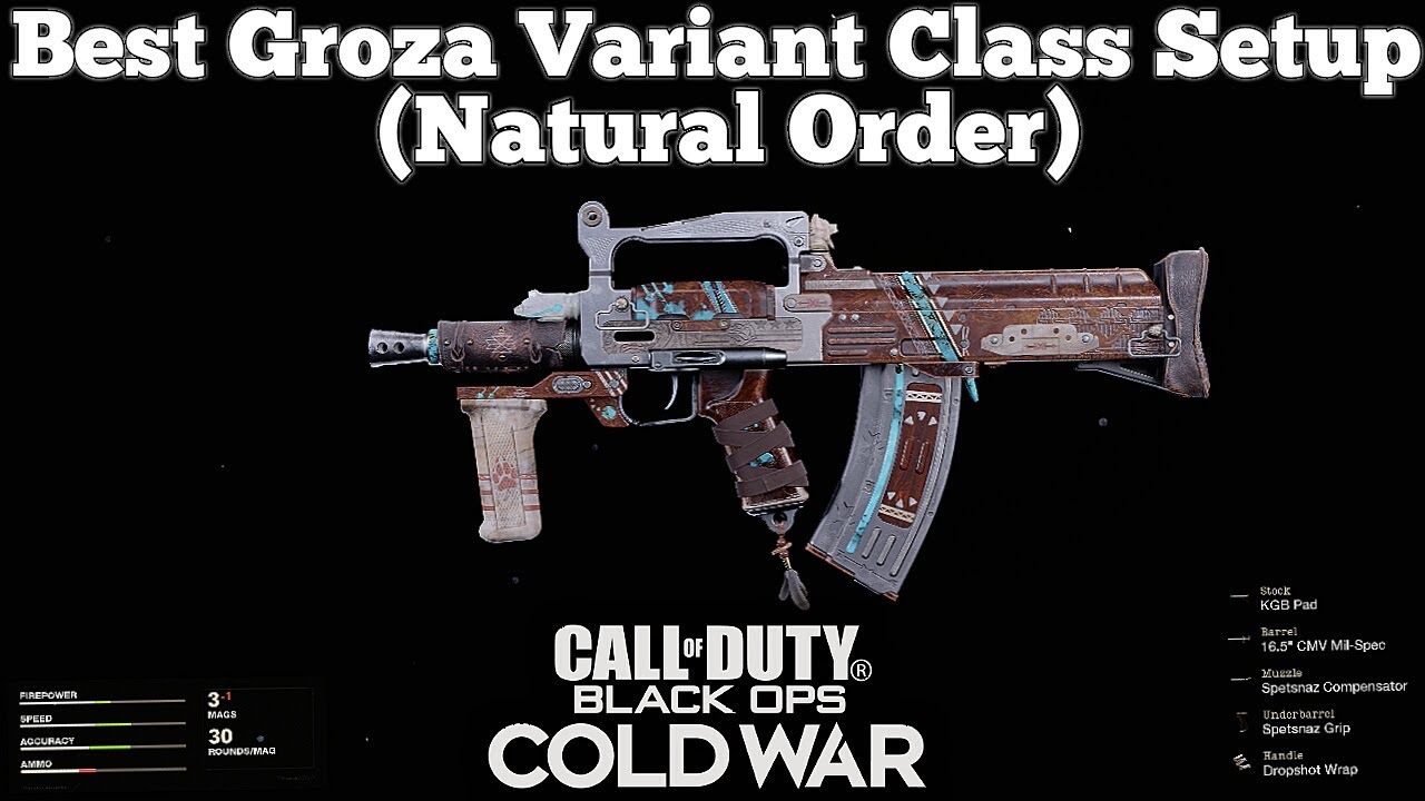 Black Ops Cold War: Groza 'Natural Order' Best Variant Class Setup ...