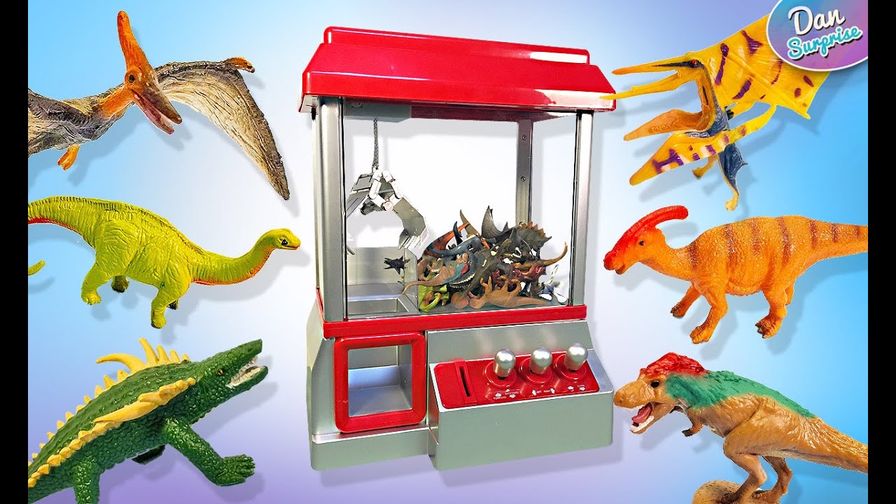 30 Dinosaurs Claw Machine - Tyrannosaurus rex, Velociraptor ...