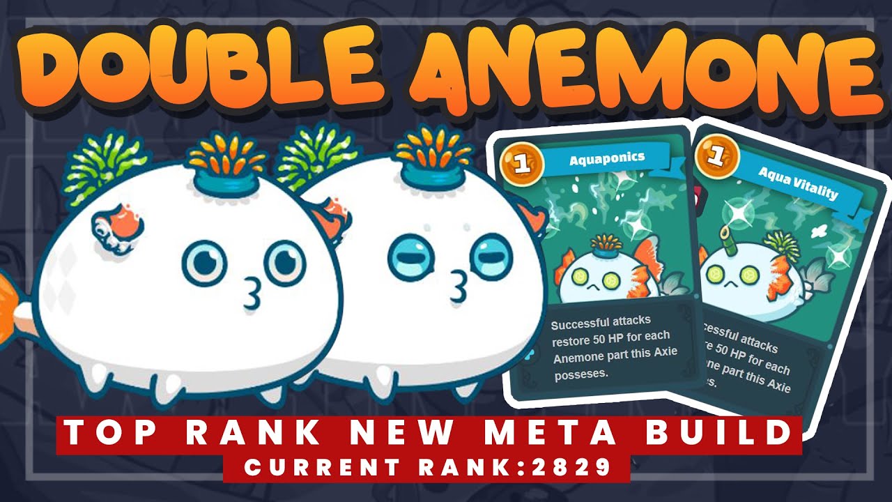 Double Aqua Anemone Top Rank Build - Aqua | Aqua | Plant (Axie Infinity ...