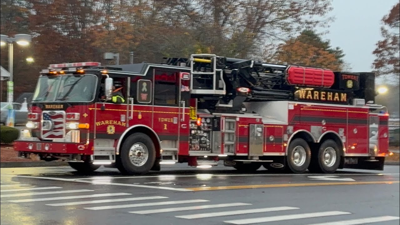11/10/2025 Wareham ma fire department tower 1 leaving a scene at Home ...