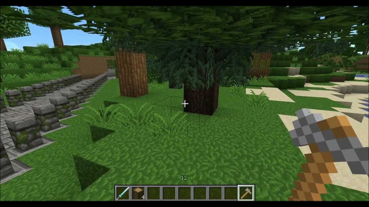 Minecraft Mod-Vorstellung - Whole Tree Axe 1.5.1 [Deutsch] [HD] - YouTube