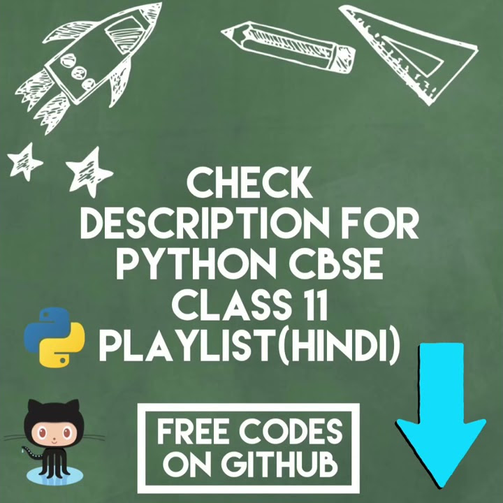 Free Python 11th 12th std playlist for CBSE in Hindi for Computer ...