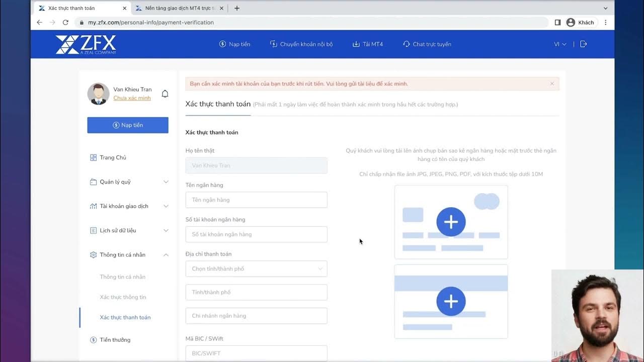 KYC TÀI KHOẢN ZFX - YouTube