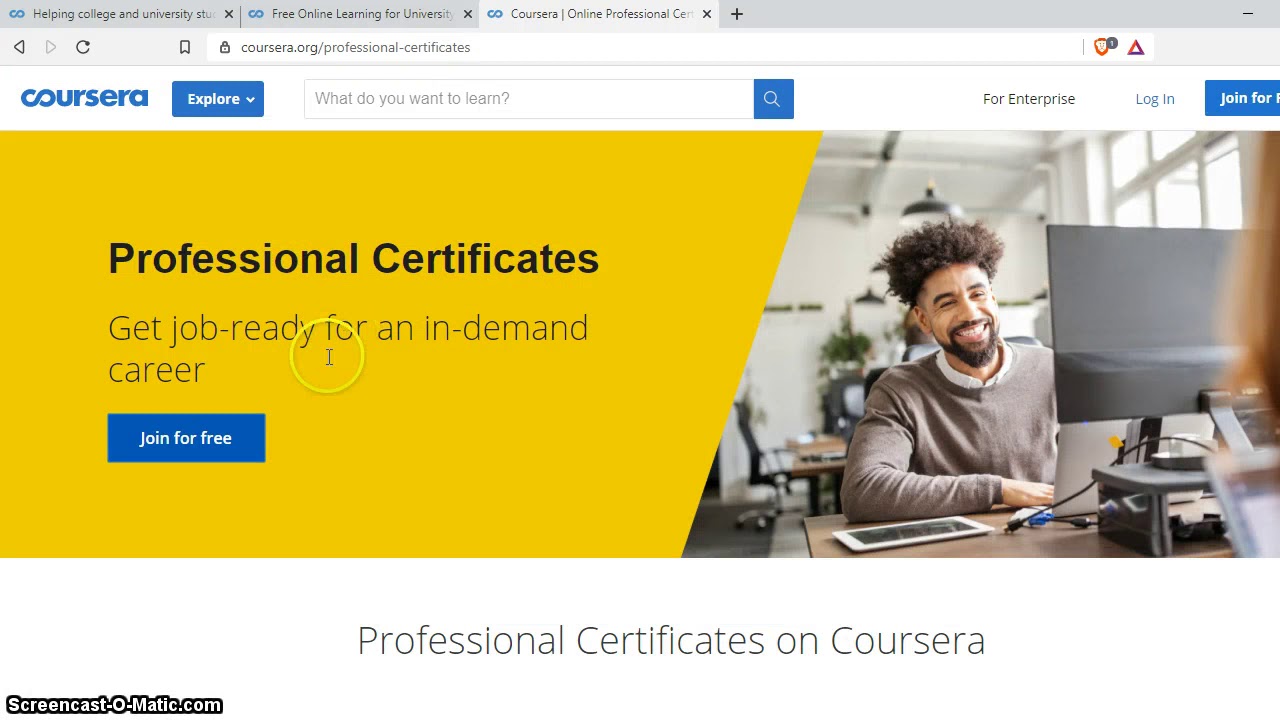 Coursera Courses 100% Free With Online Certificates | Professional ...