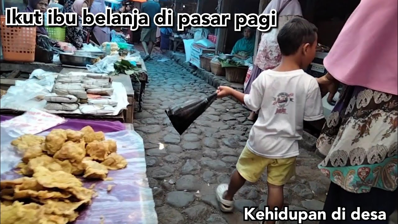 Belanja Bareng Ibu Di Pasar Pagi Beli Jajanan Pasar Dan Belanja