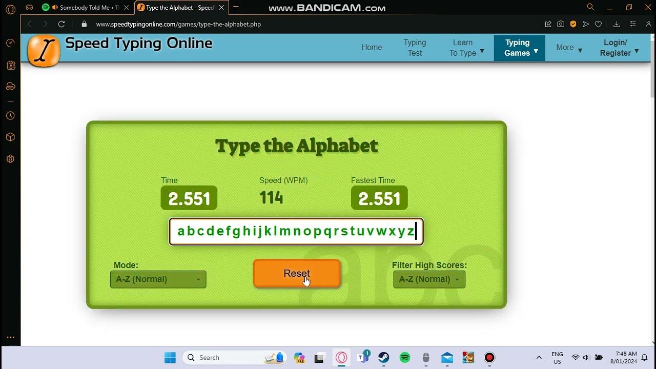 Type The Alphabet! - YouTube