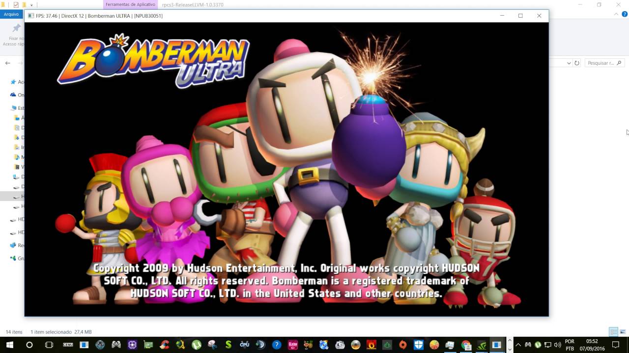 [PS3 Emulator] RPCS3 - Bomberman Ultra Directx12 Test #01 - YouTube