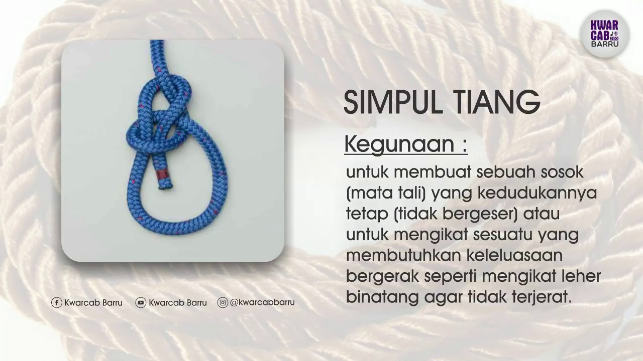 Simpul Tiang - YouTube