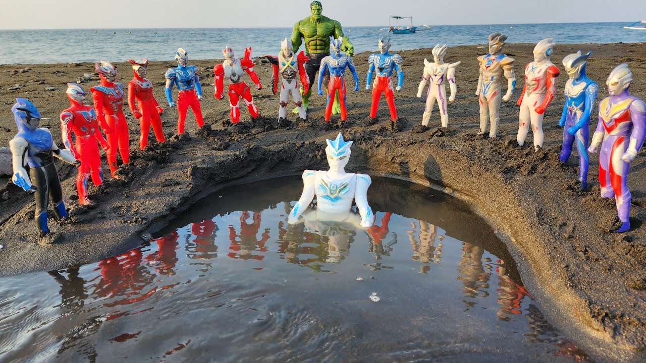 ULTRAMAN ZERO DAN ULTRAMAN PUTIH BERSATU, HULK DAN SPIDERMAN BERENANG ...
