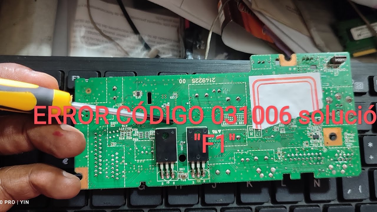 ERROR 031006 EN LA IMPRESORA EPSON L3210 Y L3110 - YouTube